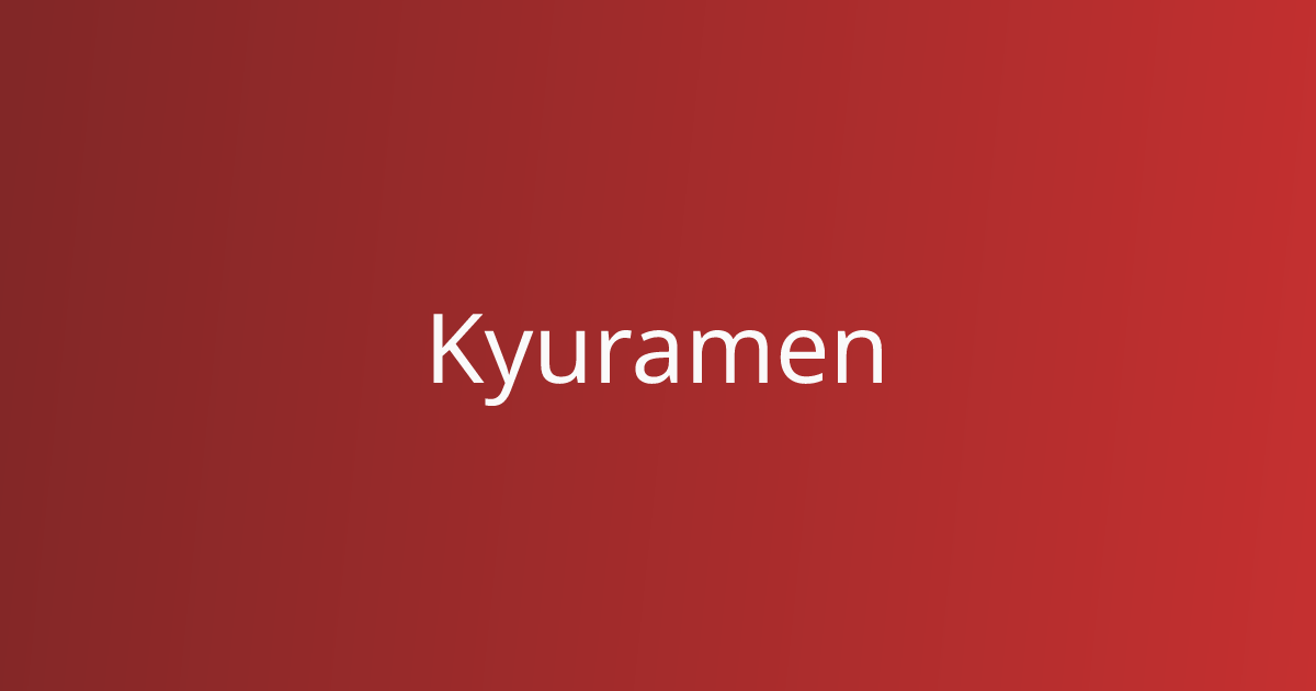 Order Authentic Japanese Online | Kyuramen - Pickup or Delivery Available